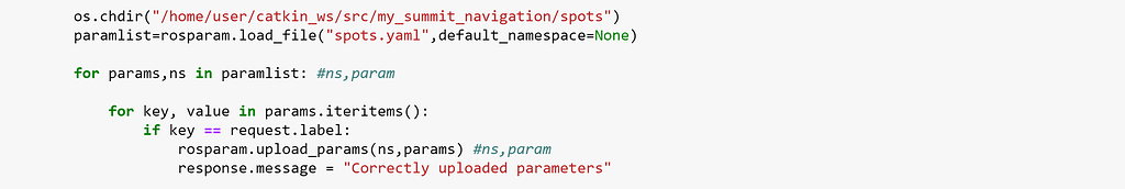 Please explain the following snippet - ROS Navigation In 5 Days - The Construct ROS Community