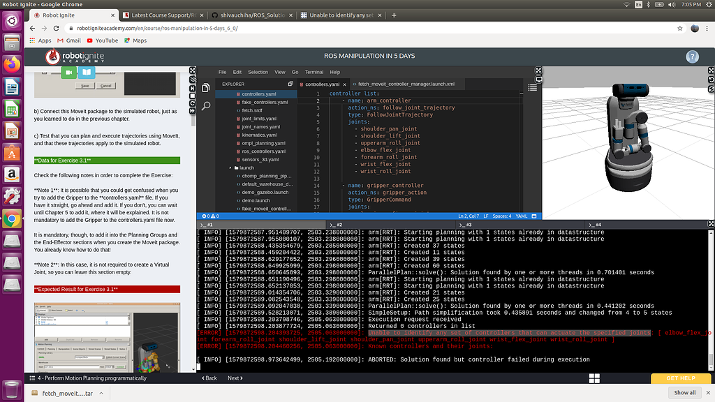[exercise3.1][Error]Unable to identify any set of controllers that can actuate the specified ...