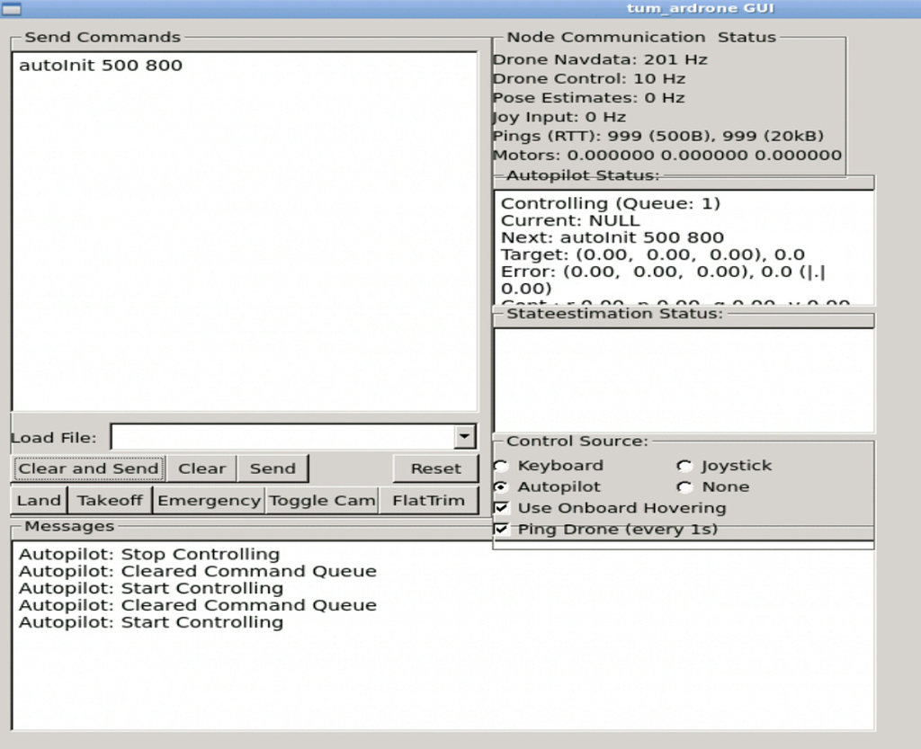 TUM Ardrone GUI Autopilot Mode - Programming Drones With ROS - The ...