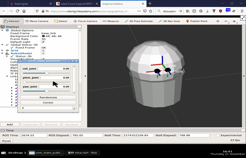 Exercise U1-2 : Wrong solution? - URDF for Robot Modeling - The Construct ROS Community