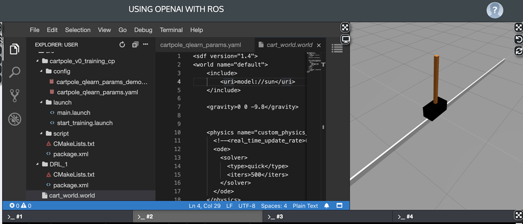 Launch file for basic setting - Using OpenAI With ROS - The Construct ROS Community