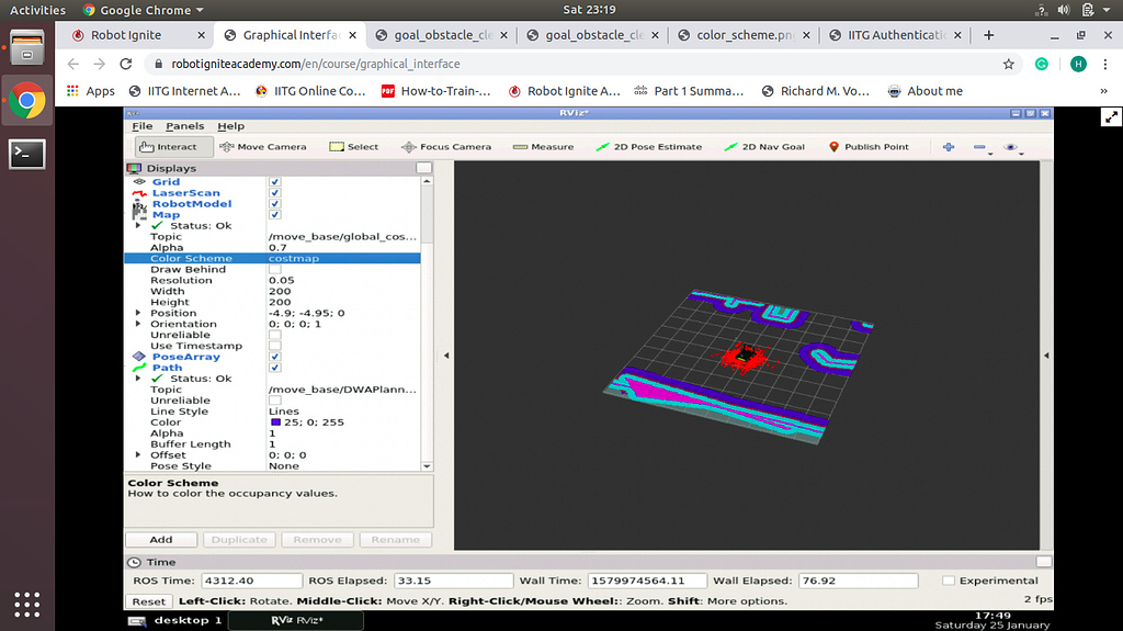 Unable to create certain displays in RVIZ - ROS Navigation In 5 Days - The Construct ROS Community