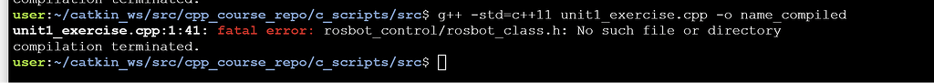"Compilation Terminated" Error Message Upon Trying to Compile Code - C++ For Robotics - The ...