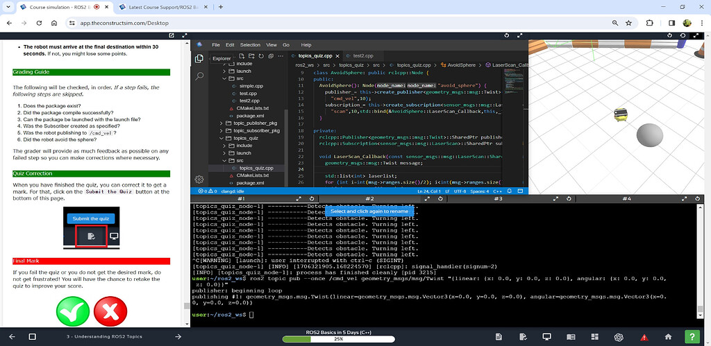 [Bug] Succeeded but Gradebot says not subscribed - ROS2 Basics in 5 Days Humble (C++) - The ...