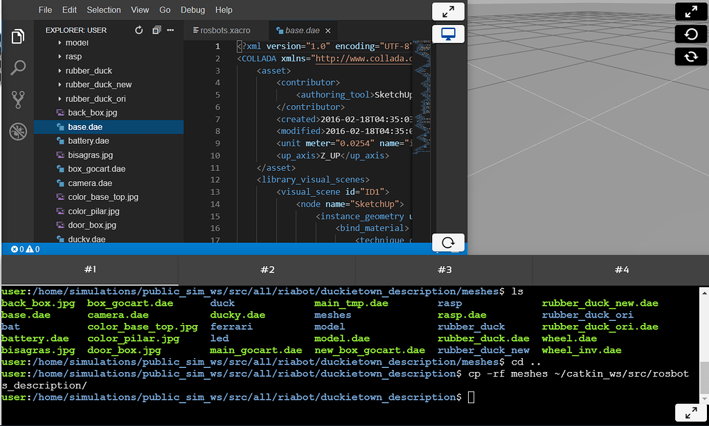 .dae files - What are they for? - Your First Robot With ROS - The ...