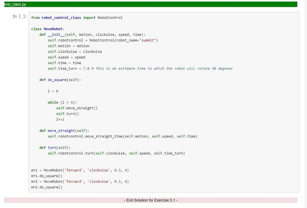 Exercise 5.1 on Unit 5 - Python Basics For Robotics - The Construct ROS ...