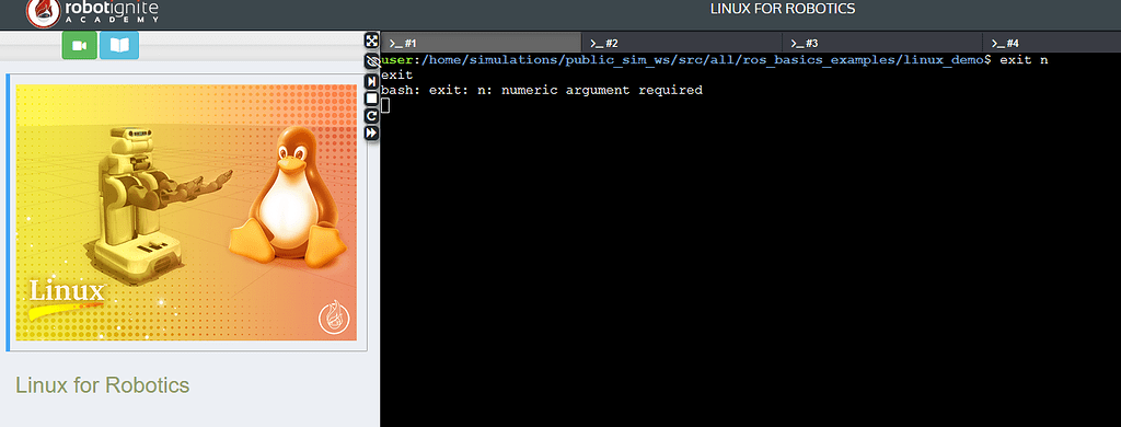 Terminals stuck and will not reset - Linux Basics For Robotics - The ...