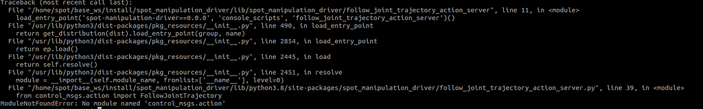 Using Followjointtrajectory Action Message In Ros2 Python Script