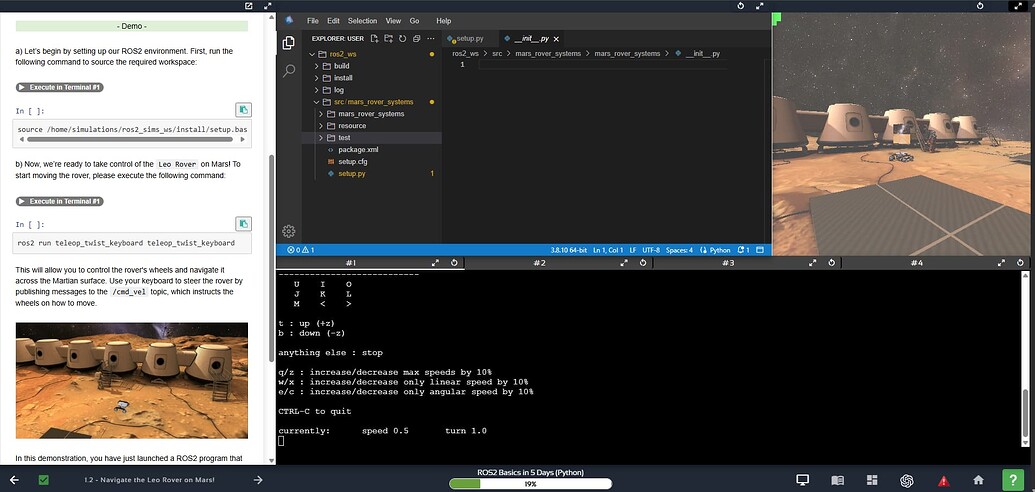 2.2 Move a Robot - Wrong Keys for Input? - ROS Basics In 5 Days (Python ...