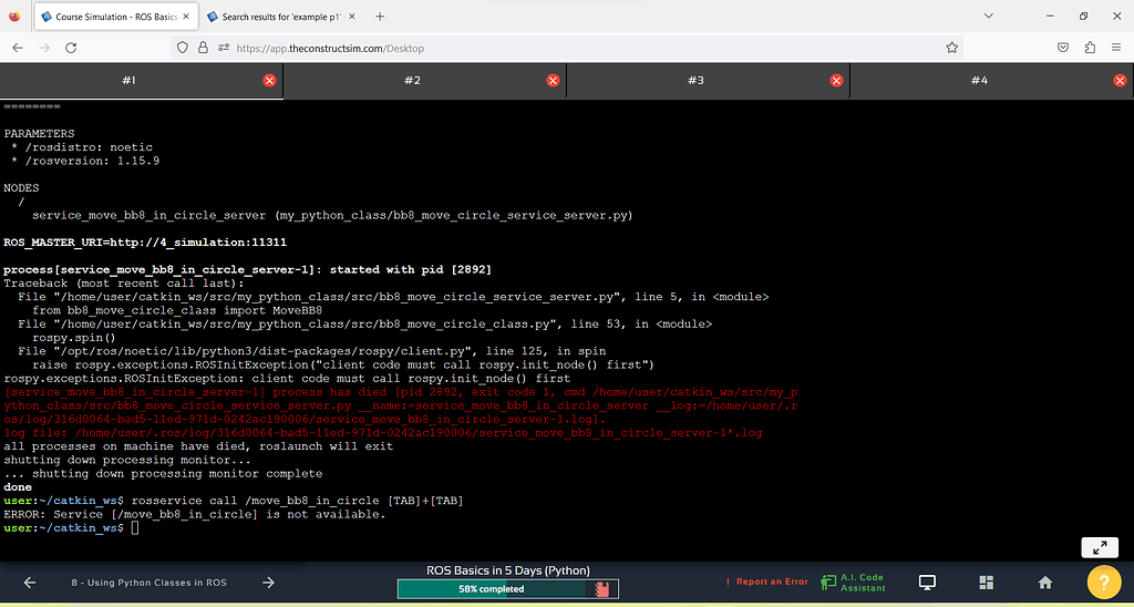 Example p1 error - ROS Basics In 5 Days (Python) - The Construct ROS Community