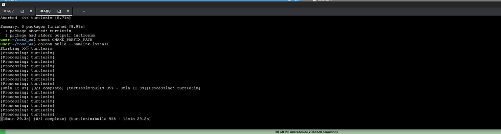 Really long time for compiling using ROS project simulation - ROSDS Support - The Construct ROS ...