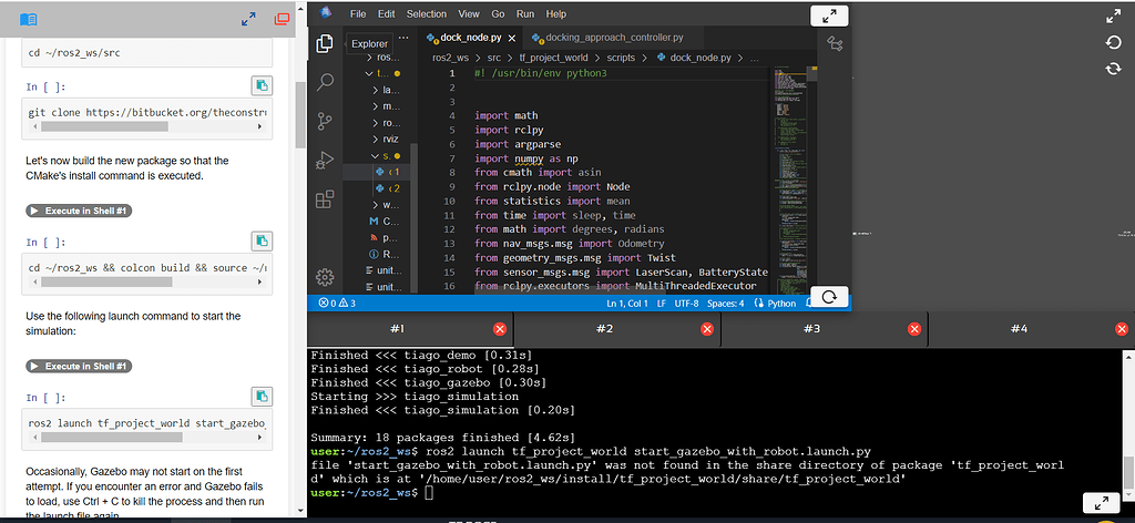 TF Unit 5 Project Cannot load gazebo simulation - TF ROS2 - The Construct ROS Community