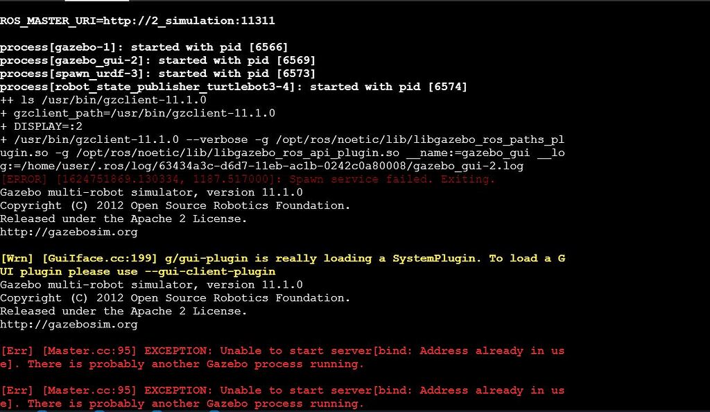 Simulation is not working - ROSDS Support - The Construct ROS Community