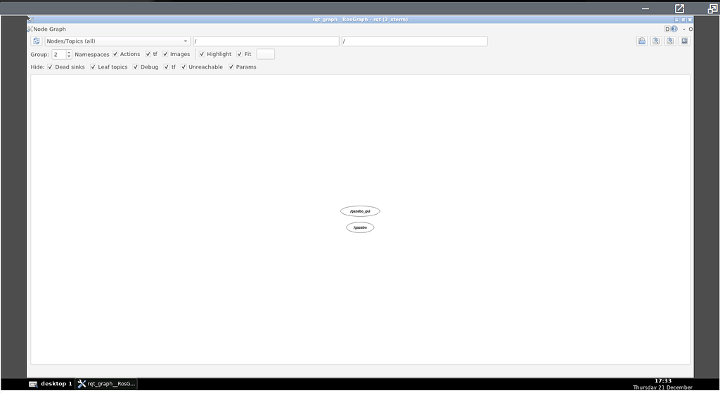 Gazebo topics not visible in rqt_graph - Mastering Gazebo Simulator - The Construct ROS Community