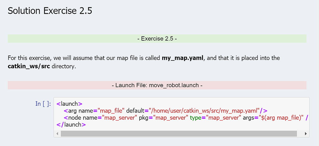 ERROR: cannot launch node Exercise 2.5 - ROS Navigation In 5 Days - The Construct ROS Community