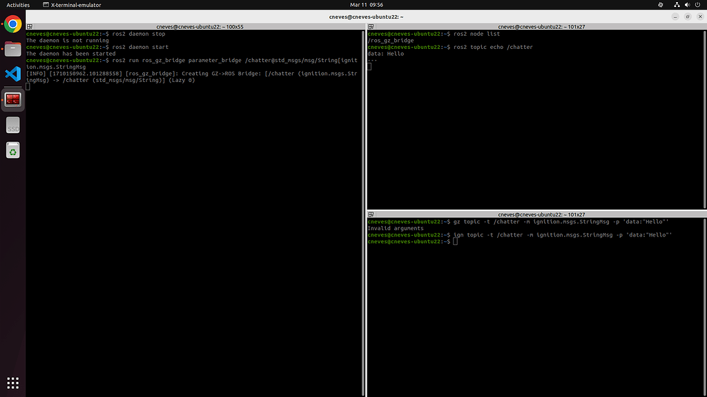 [BUG] - Chapter 3.2 Bridge not working - Introduction to Gazebo Sim with ROS2 - The Construct ...
