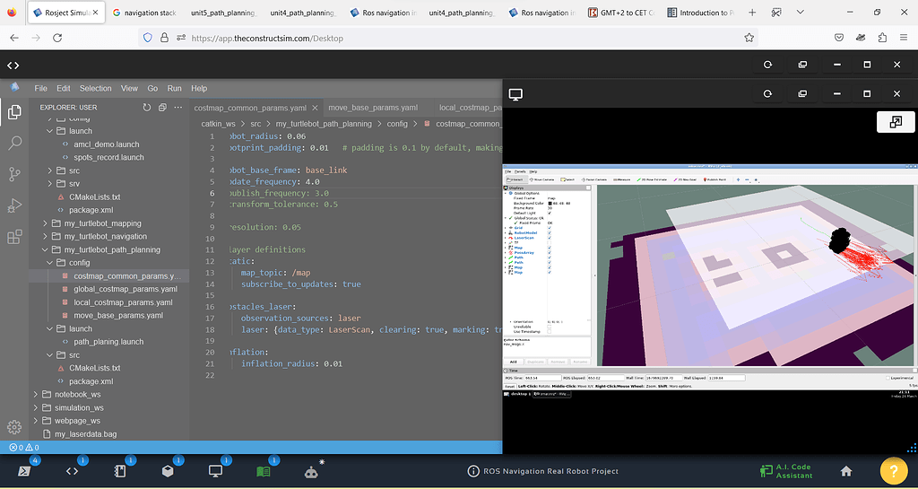 Ros navigation project - ROS Navigation In 5 Days - The Construct ROS Community