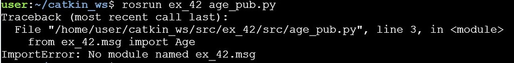 ROS Basics in 5 Days: Exercise 4.3 can't found module package that ...