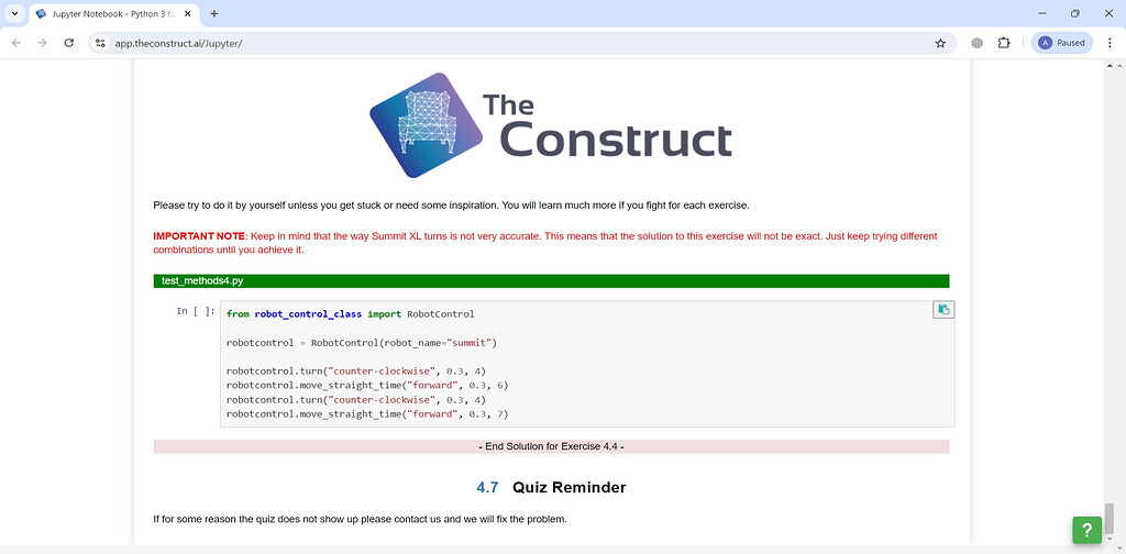 [Bug] the quiz are not showing in the webpage - Python Basics For ...