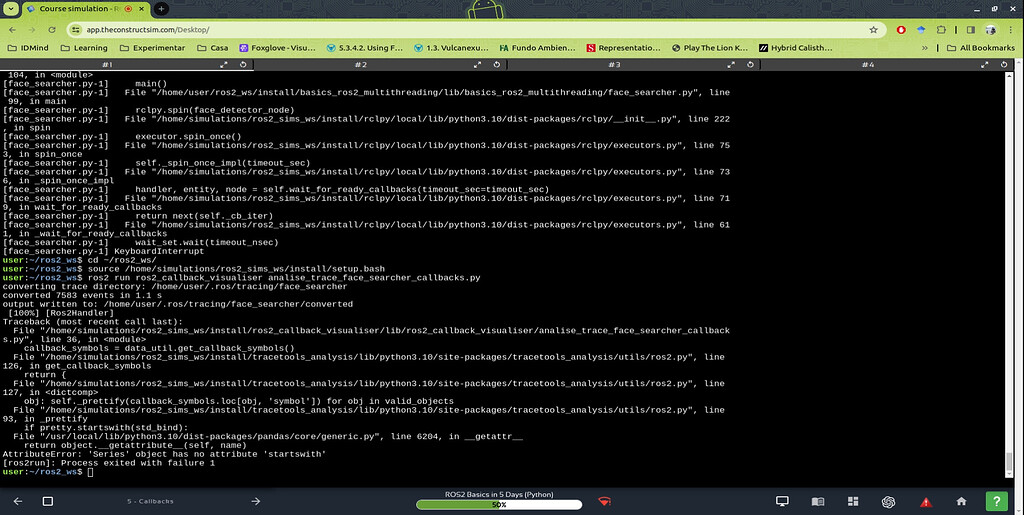 Bug 53 Face Search Trace Analysis Raises Error Ros2 Basics In 5 Days Humble Python 