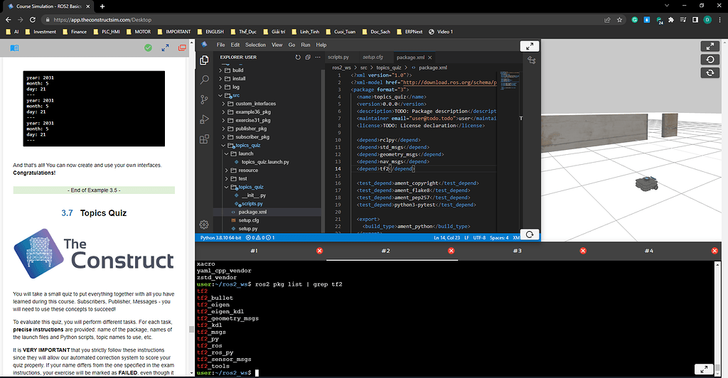Unit3 Modulenotfounderror No Module Named Tf2 Ros2 Basics In 5 Days Humble Python The 9992