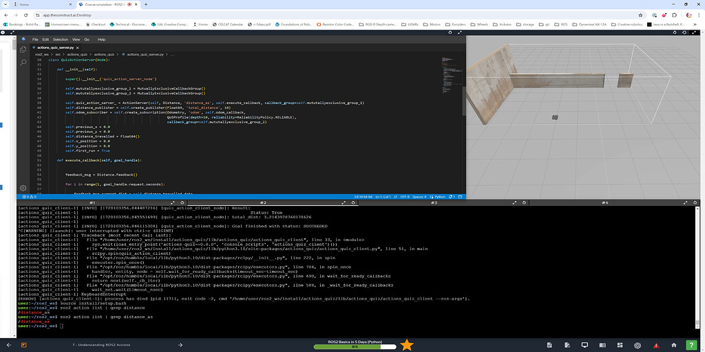 [Bug] Gradebot unable to find /distance_as action - ROS2 Basics in 5 ...