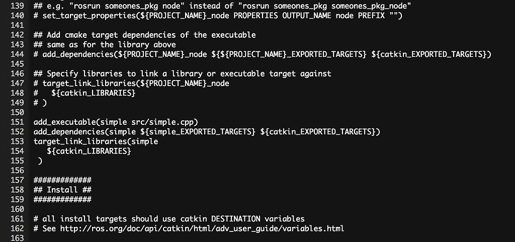 Naming convention of the executable of C++ file - ROS Basics In 5 Days (C++) - The Construct ROS ...