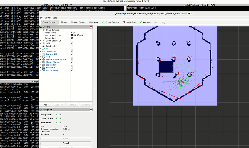 Example E.1 and use a Costmap plugin to simulate a person walking ...