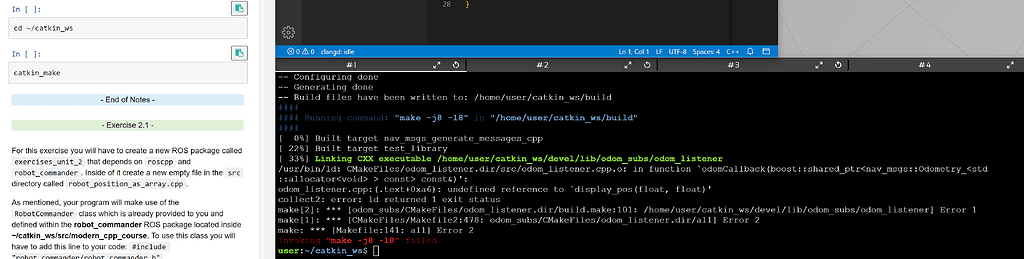 Error in Unit 2 in Advanced Modern C++ - Advanced Modern C++ for Robotics - The Construct ROS ...