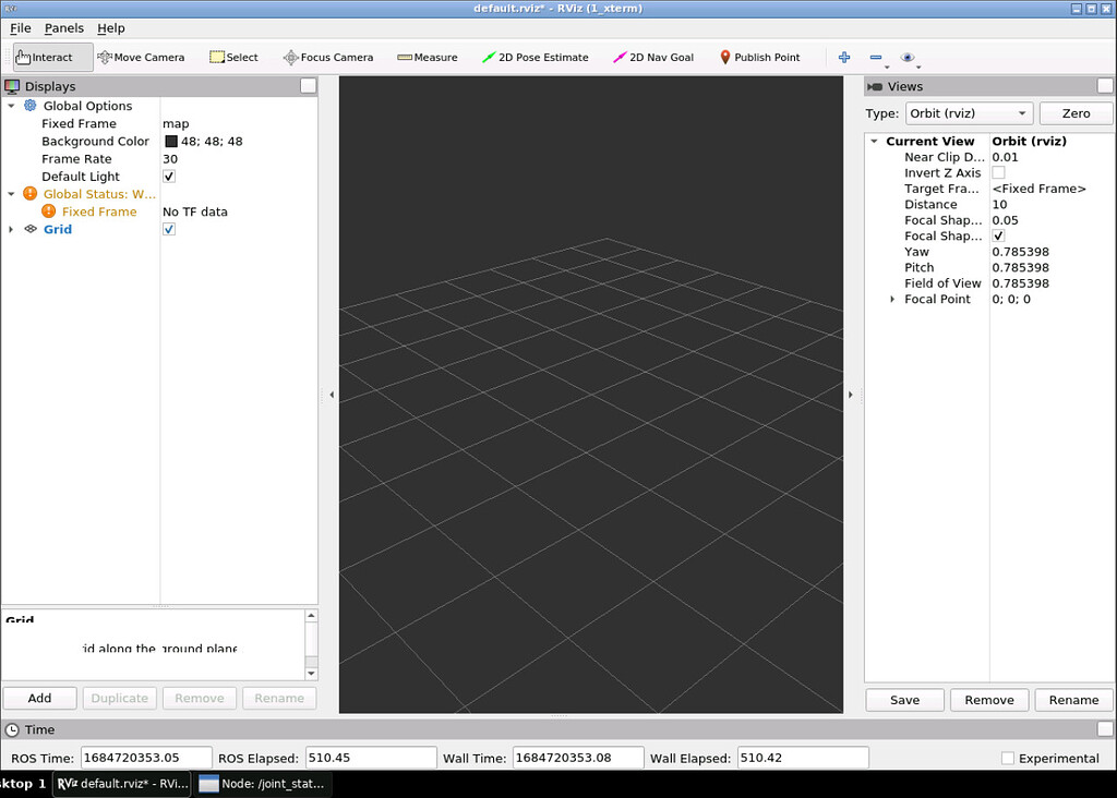 Base_link and RobotModel are not displayed on the rviz - Mastering Gazebo Simulator - The ...