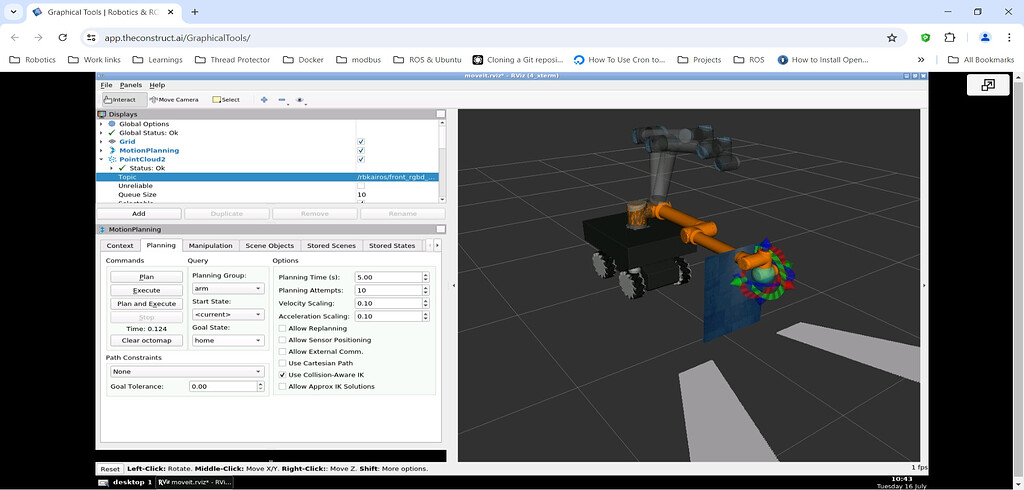 [Bug] ROS Manipulation point cloud visualiser - ROS Manipulation In 5 ...