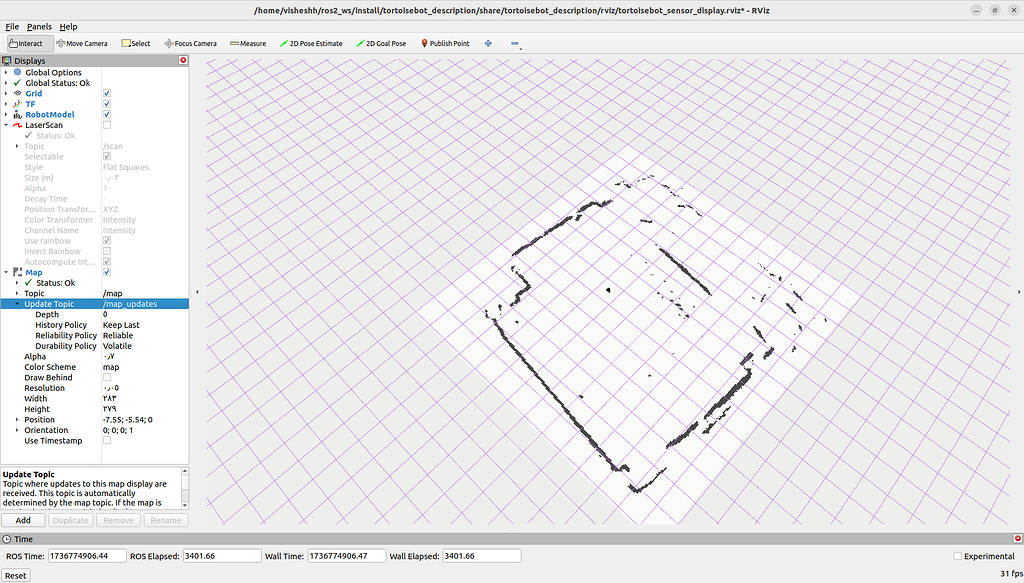 Unable to do 2D pose estimate on Rviz2 - External Requests - The ...