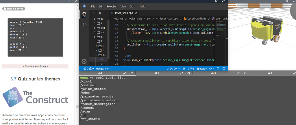 LaserScan topics? - General Support - The Construct ROS Community